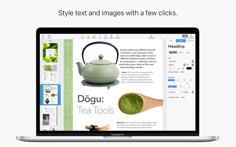 Pages On The Mac App Store