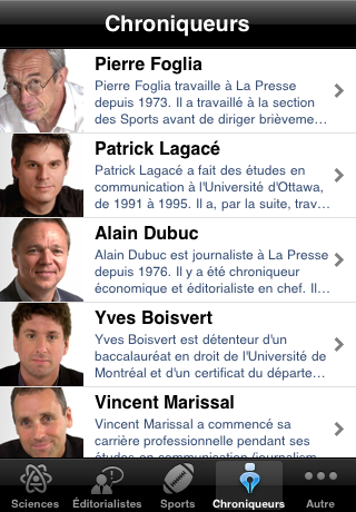 Cyberpresse for iPhone