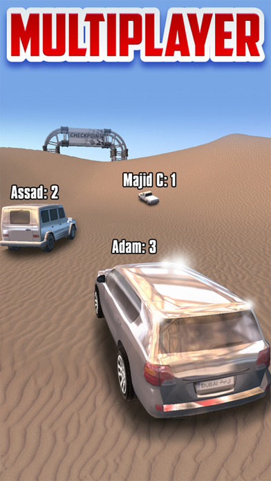 Dubai Drift Desert Racing - 4x4 Truck Driving over Arabian Sand Dunes ...