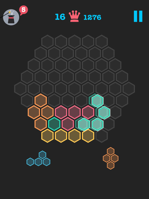 Hexagon Fit: 10/10 Hex Puzzle Game - Bricks Block Logic Grid Puzzles ...