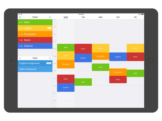 Class Timetable screenshot